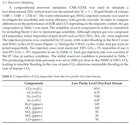 159. 含杂质CO2驱油和埋存的组分模拟研究 – Learn CMG