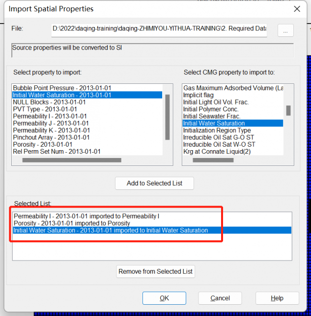 操作指南（85）：从DAT文件中导入属性场 – Learn CMG
