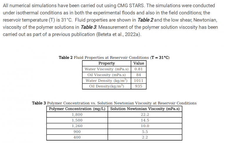 349. 矿场尺度下的不混溶粘性指进：北海Captain聚合物驱数值模拟 – Learn CMG